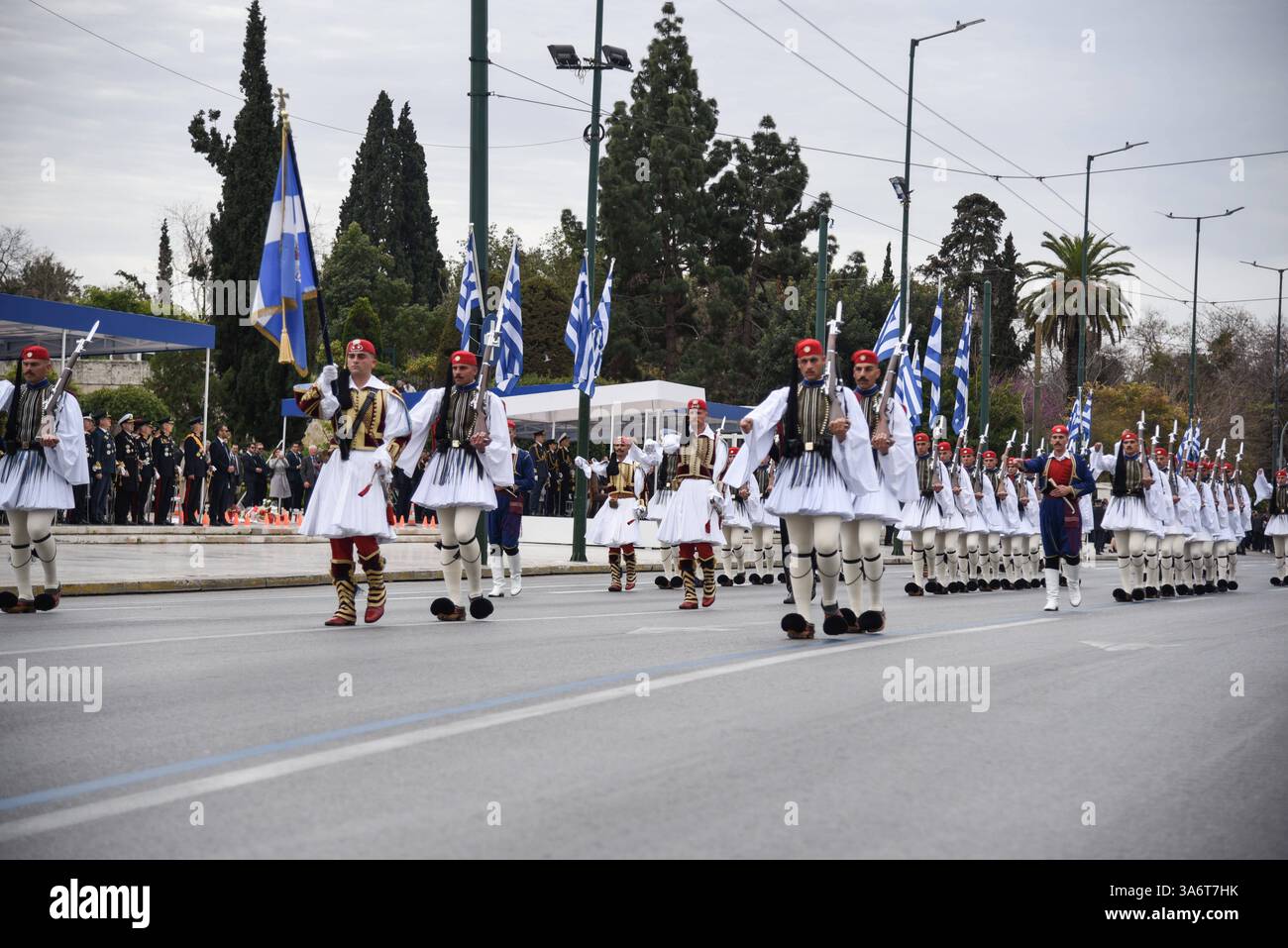 Greece: Military Parade in front of the Greek Parliament Building ...