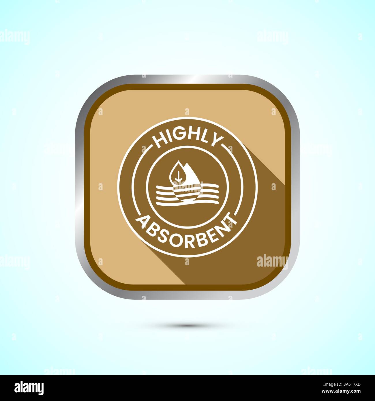 Water absorbent icon design illustration, Water drop absorb sign ...