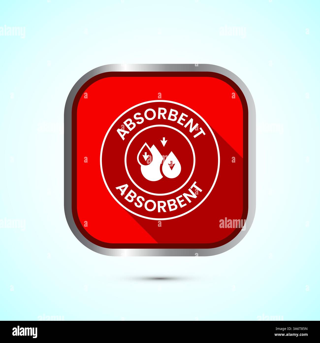 Water absorbent icon design illustration, Water drop absorb sign ...