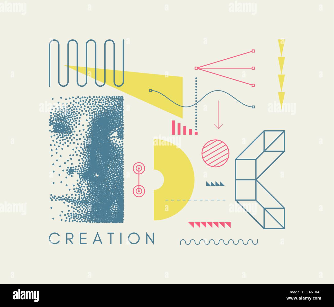 Discovery, studying and learning concept. Time to think. Man scientist ...