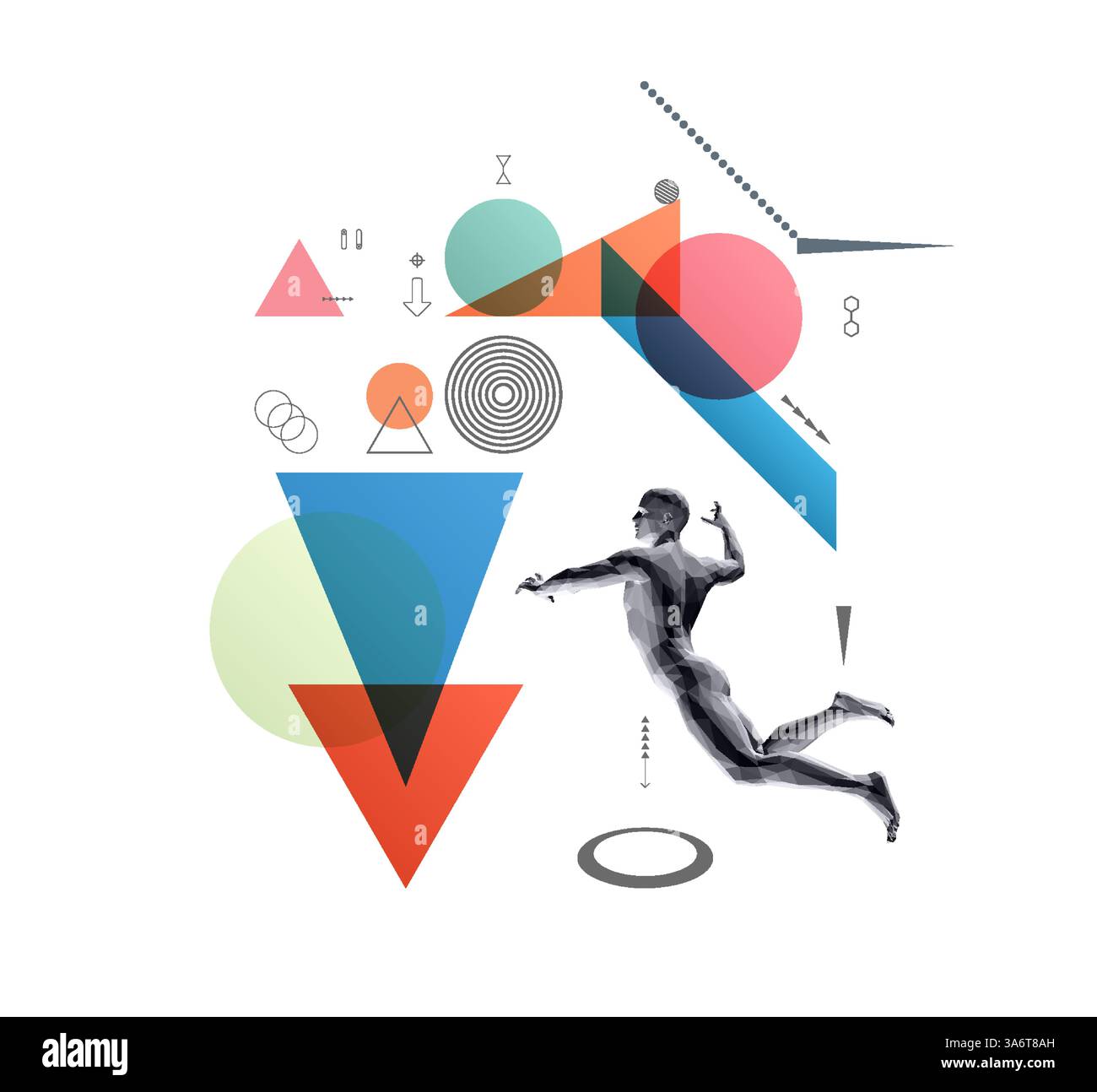 Inspiration or motivation concept. Design for sport. Art composition ...