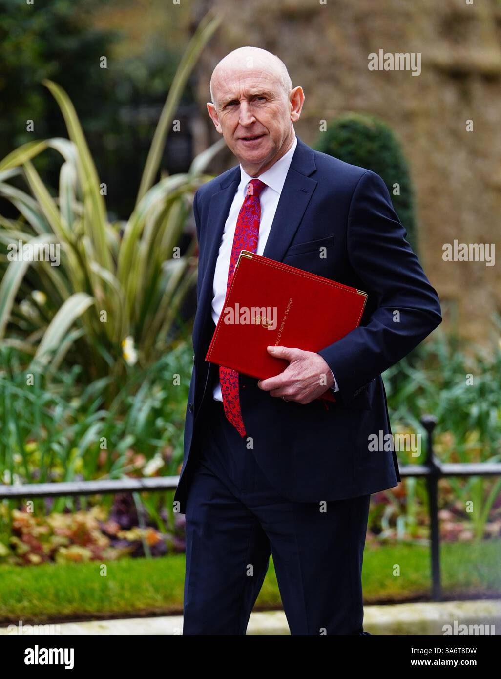 Defence Secretary John Healey arriving in Downing Street, London, for a ...
