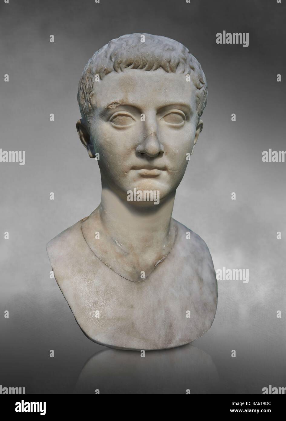 Roman marble statue head of emperor Tiberius, 42 BC - 37 AD, British ...