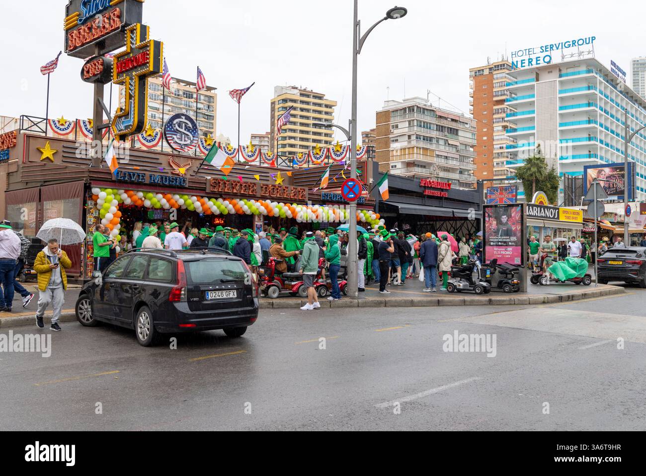 Benidorm Spain, 17th March 2025: Photo of the town of Benidorm in Spain ...