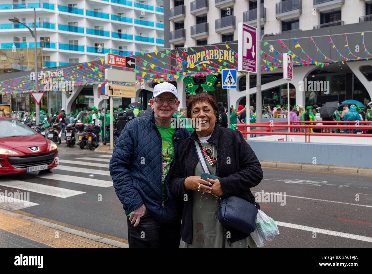 Benidorm Spain, 17th March 2025: Photo of the town of Benidorm in Spain ...
