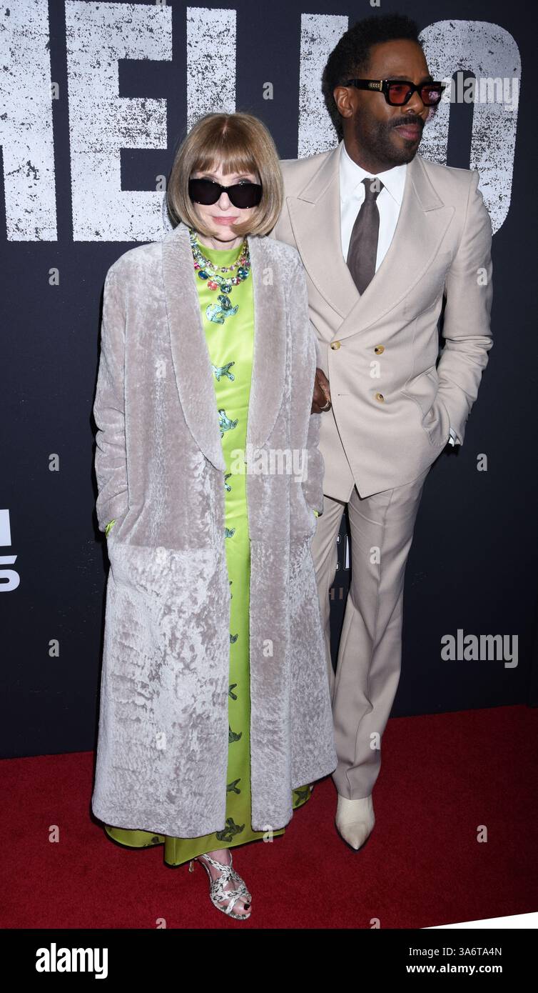 New York City, United States. 23rd Mar, 2025. Anna Wintour and Colman ...
