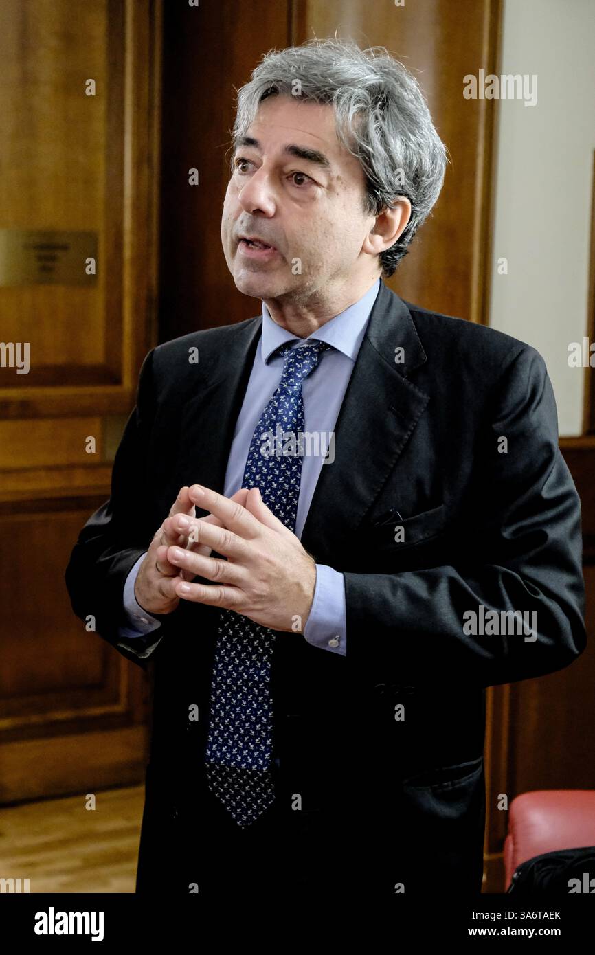 Roma, Italia. 26th Mar, 2025. Il Presidente ANM Cesar Parodi in ...