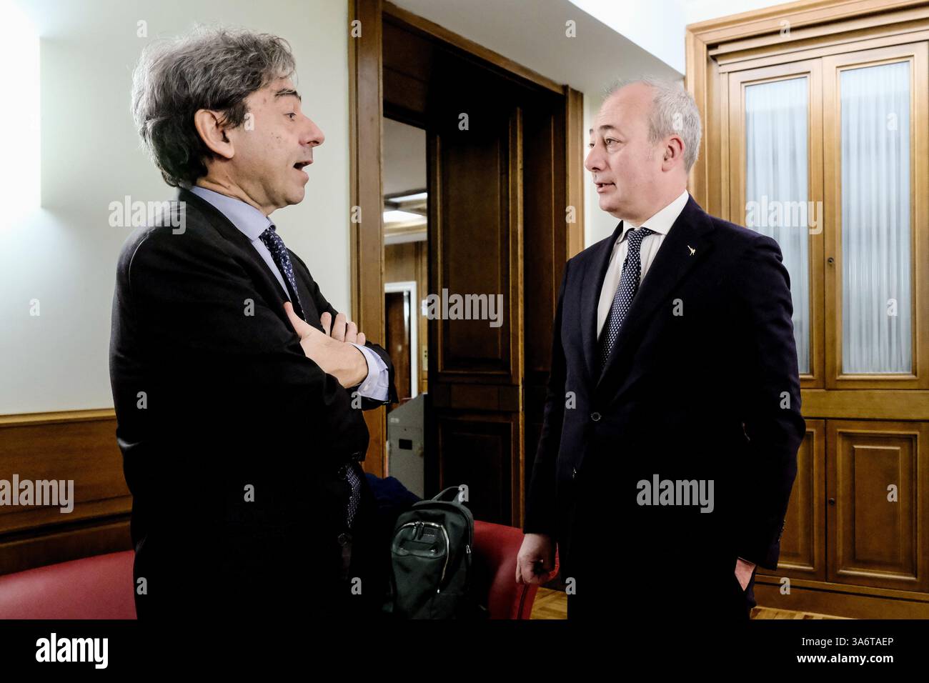 Roma, Italia. 26th Mar, 2025. Il Presidente ANM Cesar Parodi, Andrea ...