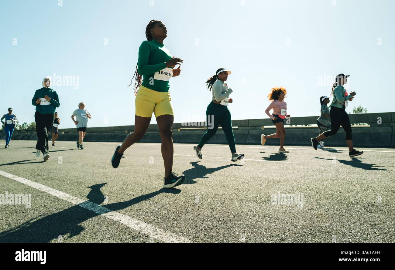 A dynamic scene capturing a diverse group of women engaged in a ...