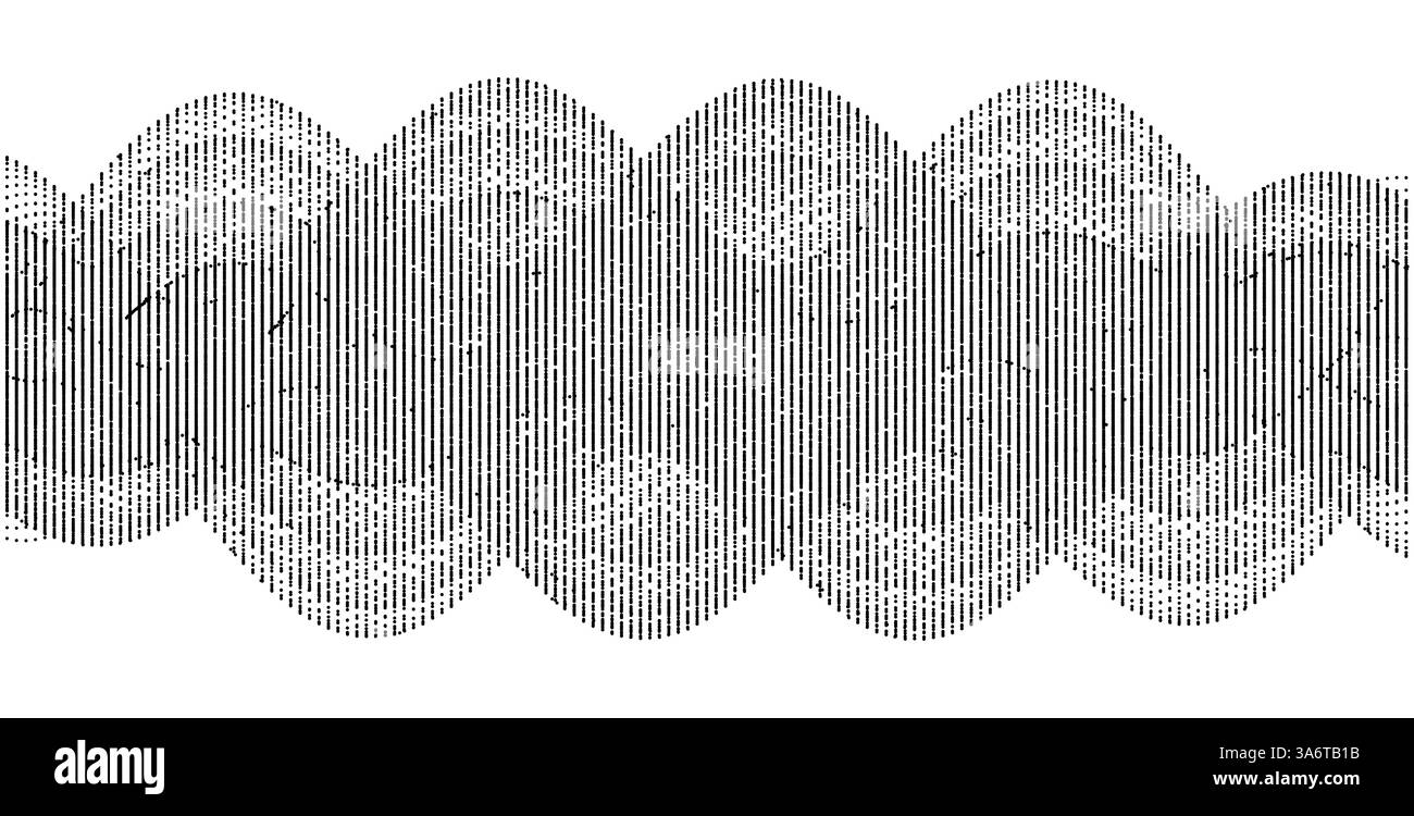 Sound waves. Dynamic effect. Vector illustration with particle. 3D grid ...