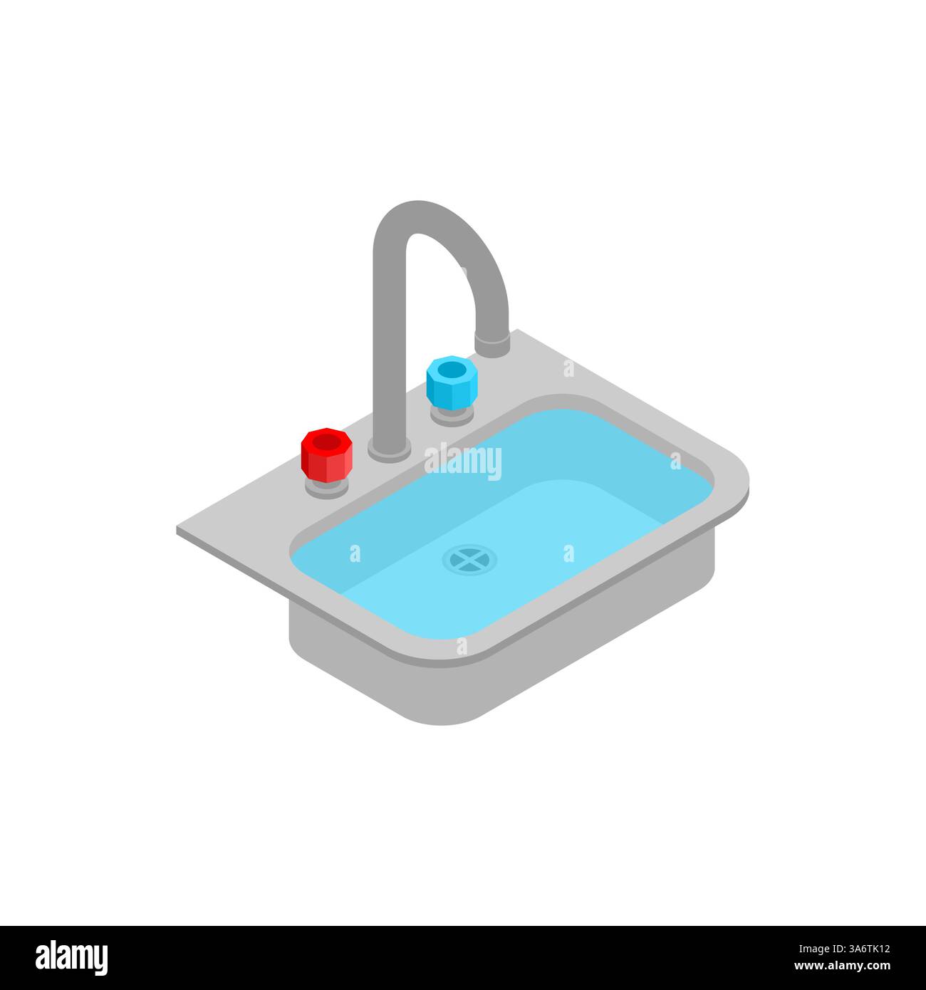 Kitchen water flow drain Stock Vector Images - Alamy