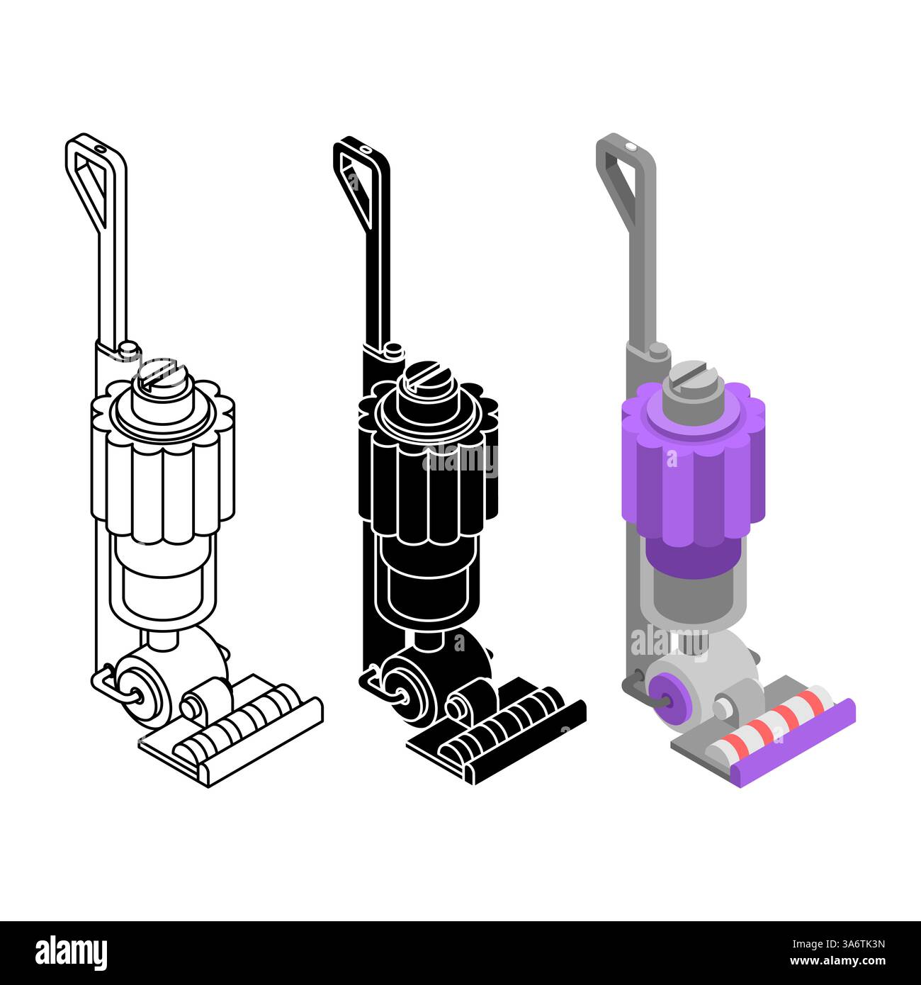 Cleaning floor portable vacuum Cut Out Stock Images & Pictures - Alamy