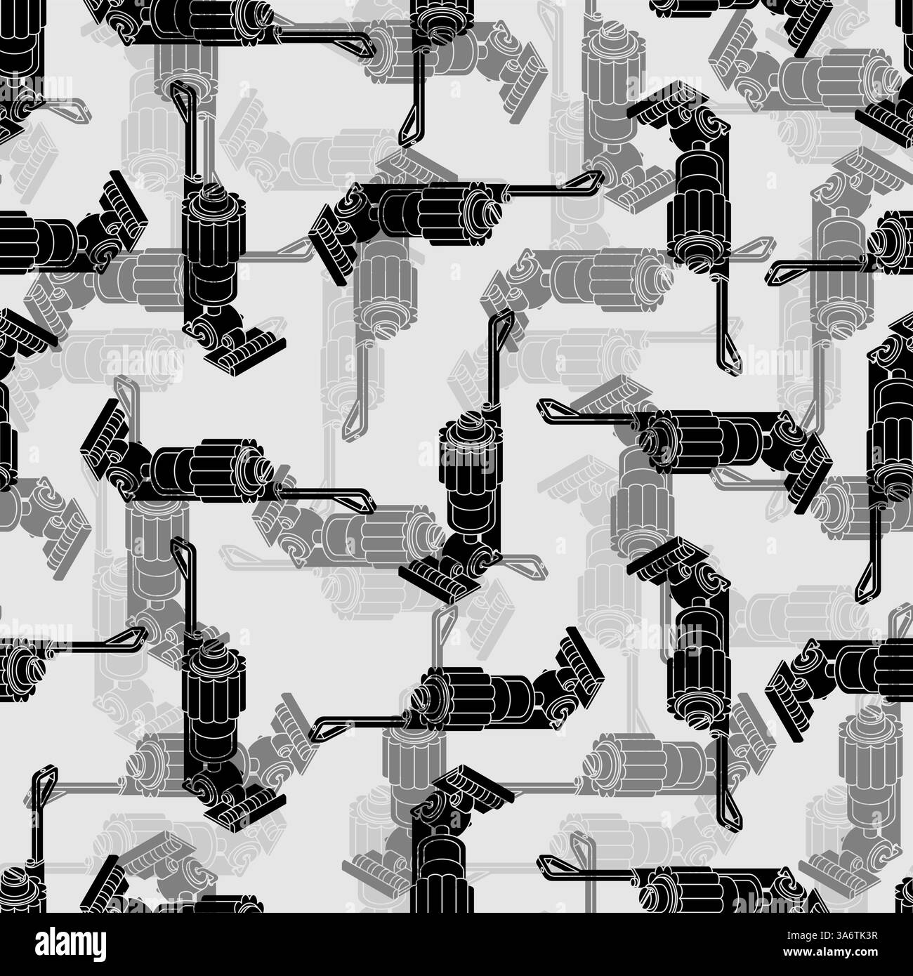 Handheld Vacuum Cleaner pattern seamless. House cleaning machine ...