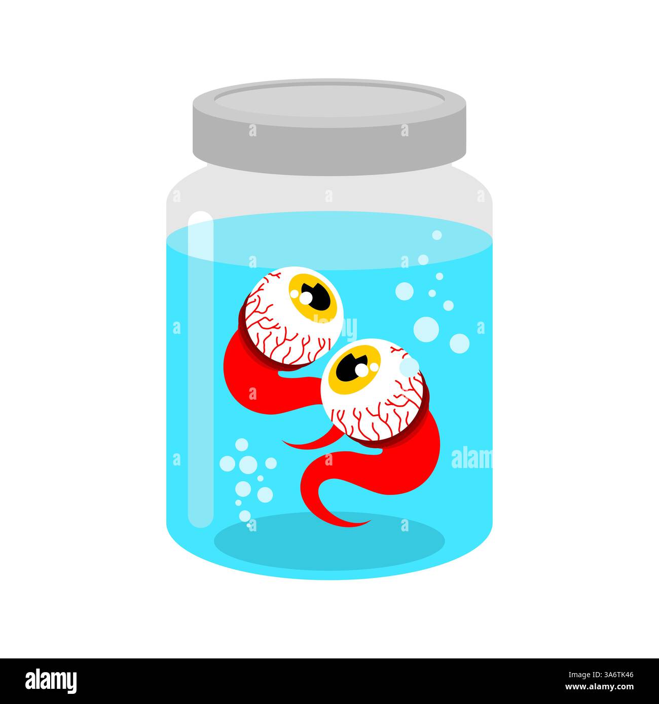 Eyes inside glass jar. Alchemical experiment. Ancient spells. Witch's ...