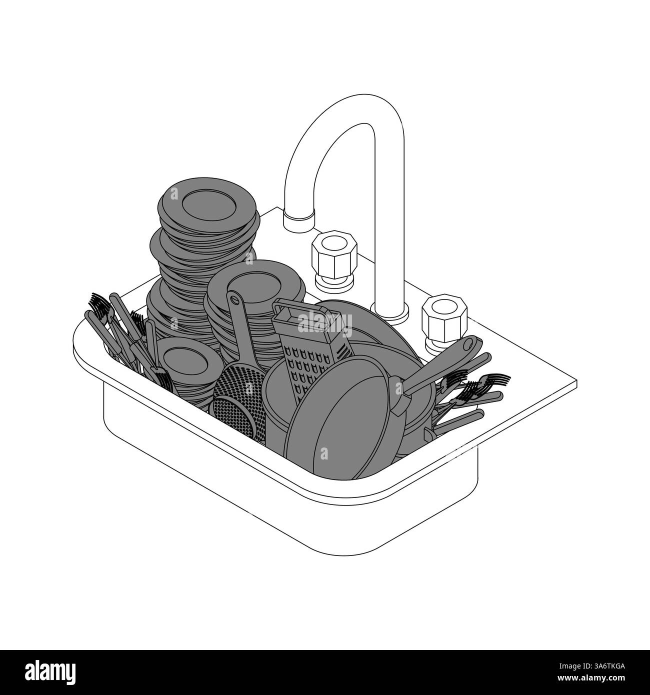 Sponge clean plate icon hi-res stock photography and images - Alamy