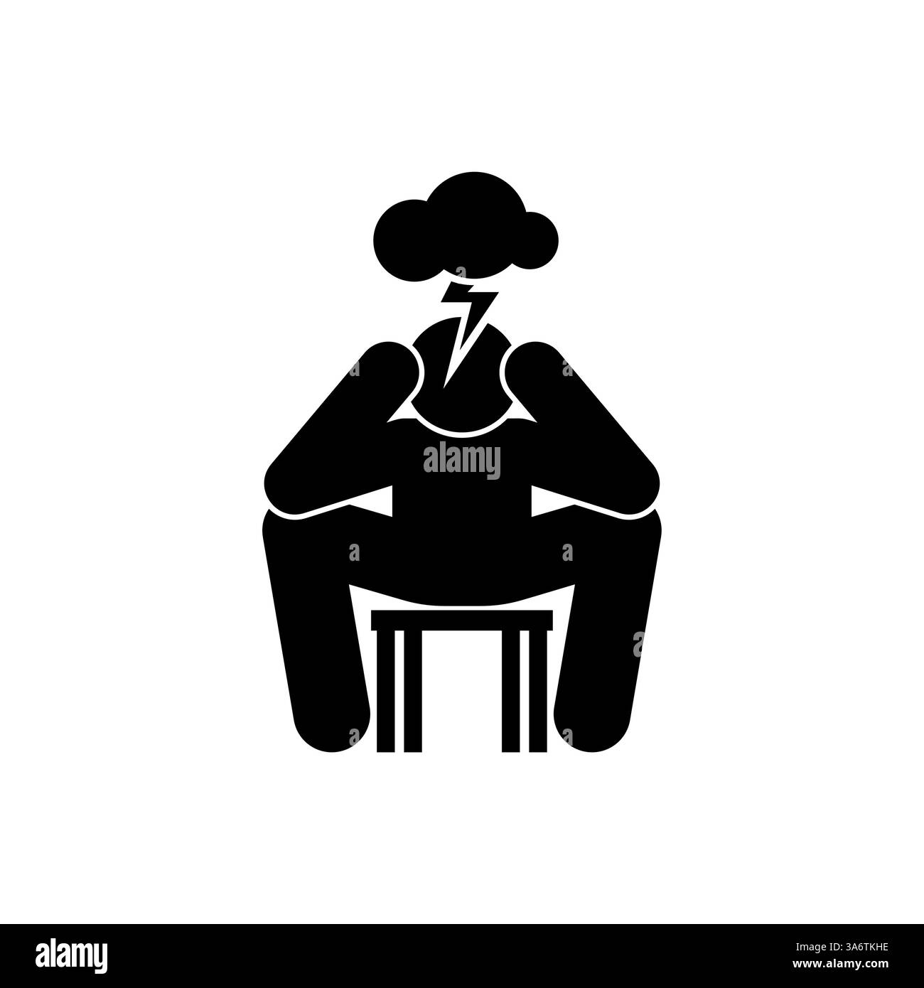 Stressed tired frustrated woman Stock Vector Images - Alamy