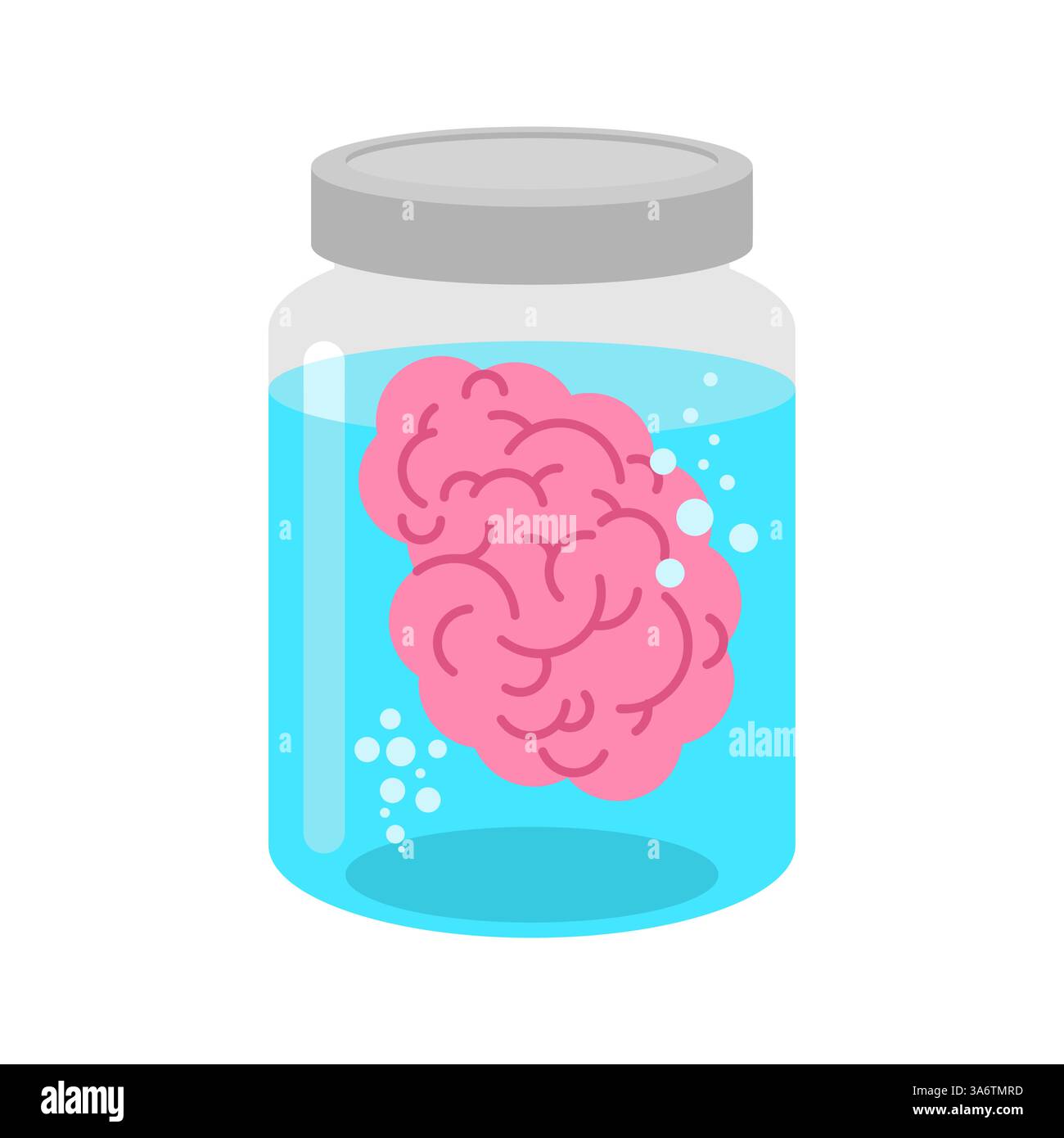 Brain inside glass jar. Alchemical experiment. Ancient spells. Witch's ...