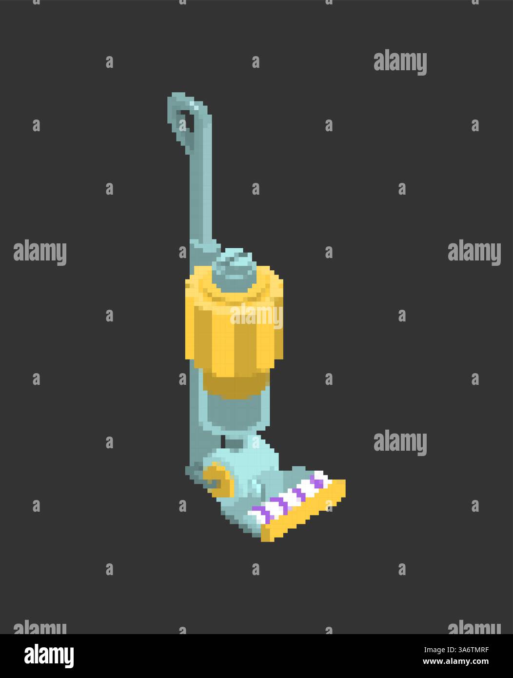 Handheld Vacuum Cleaner pixel art. 8bit House cleaning machine Stock ...