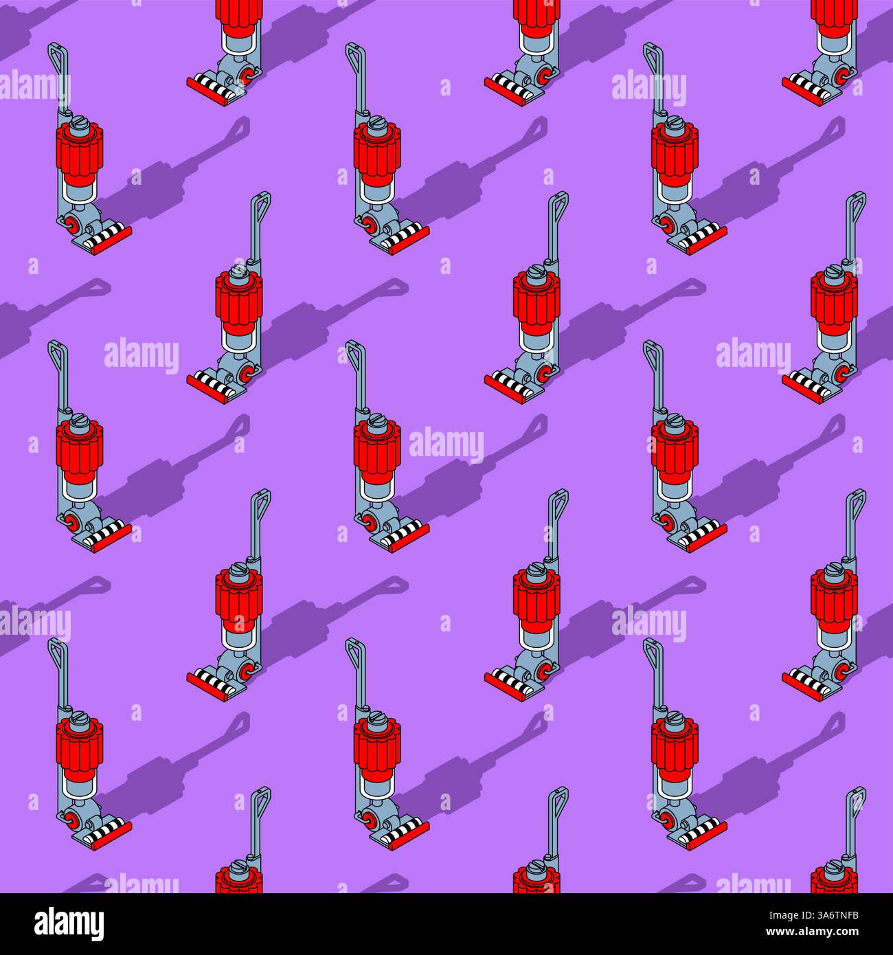 Handheld Vacuum Cleaner pattern seamless. House cleaning machine ...