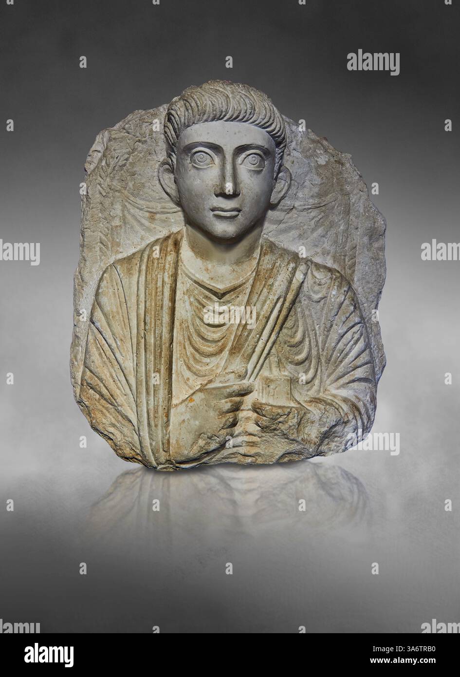 Roman marble limestone funerary portrait sculpture of a man from ...