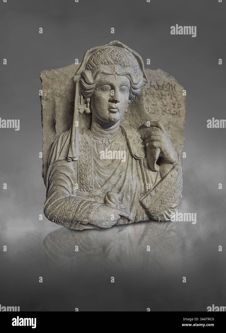 Roman marble limestone funerary portrait sculpture of a women from ...