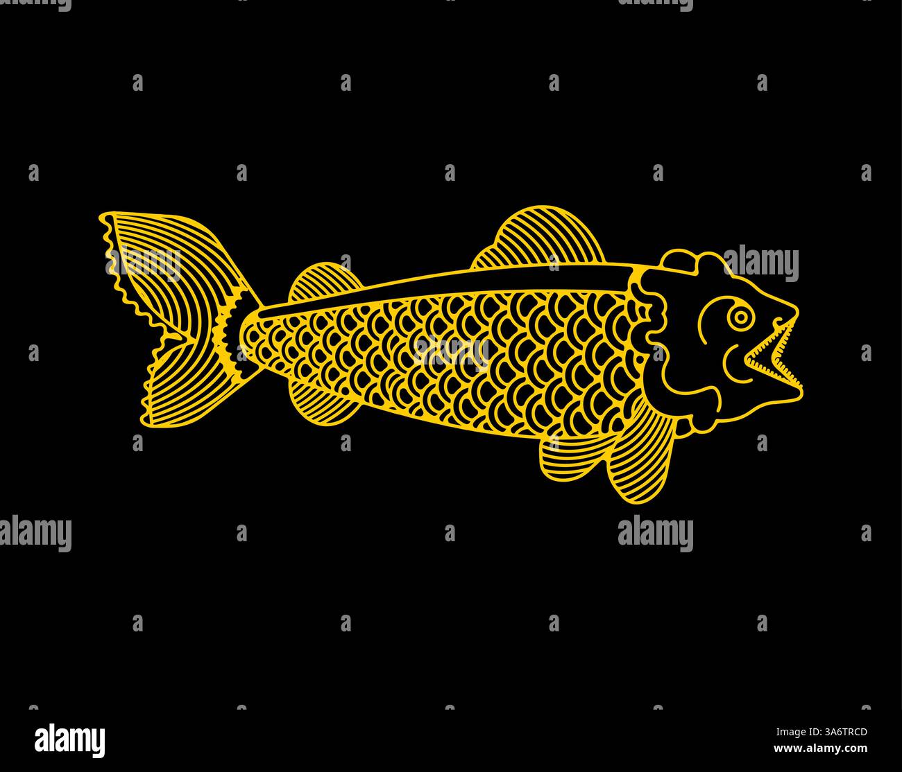 Koi Carp icon sign. Japanese Goldfish symbol Stock Vector Image & Art ...