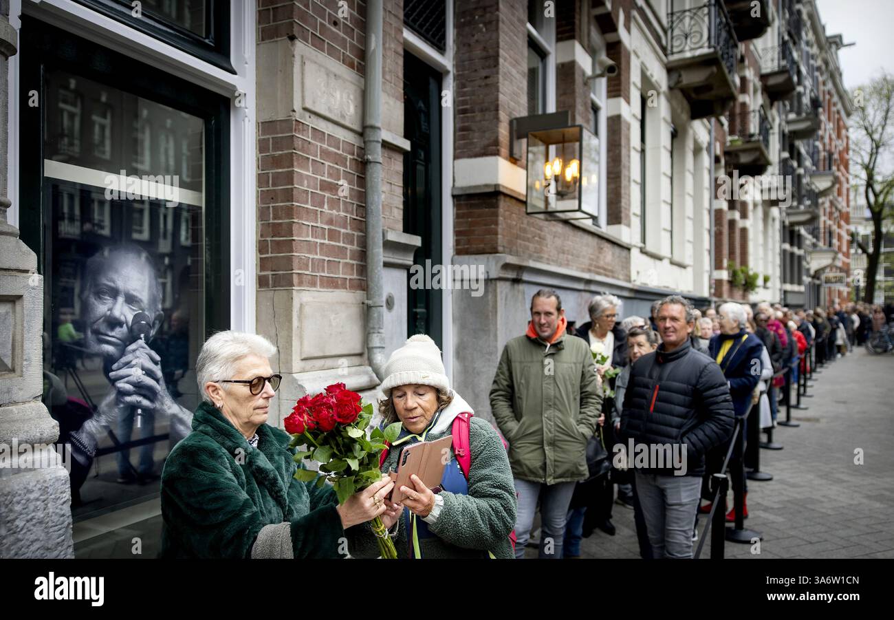 AMSTERDAM - Interested people at the DeLaMar Theater for the farewell ...