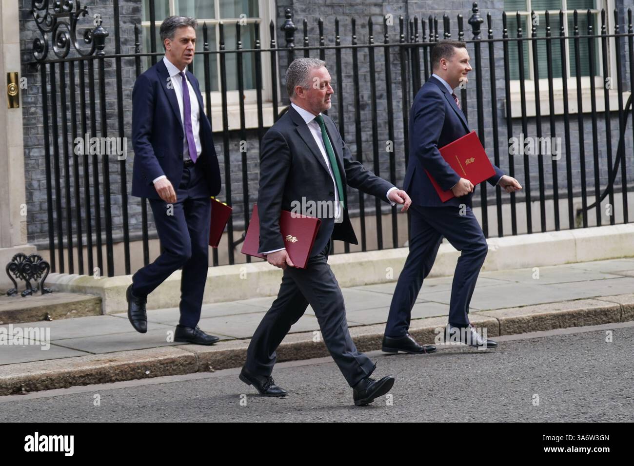 (left to right) Energy Security and Net Zero Secretary Ed Miliband ...