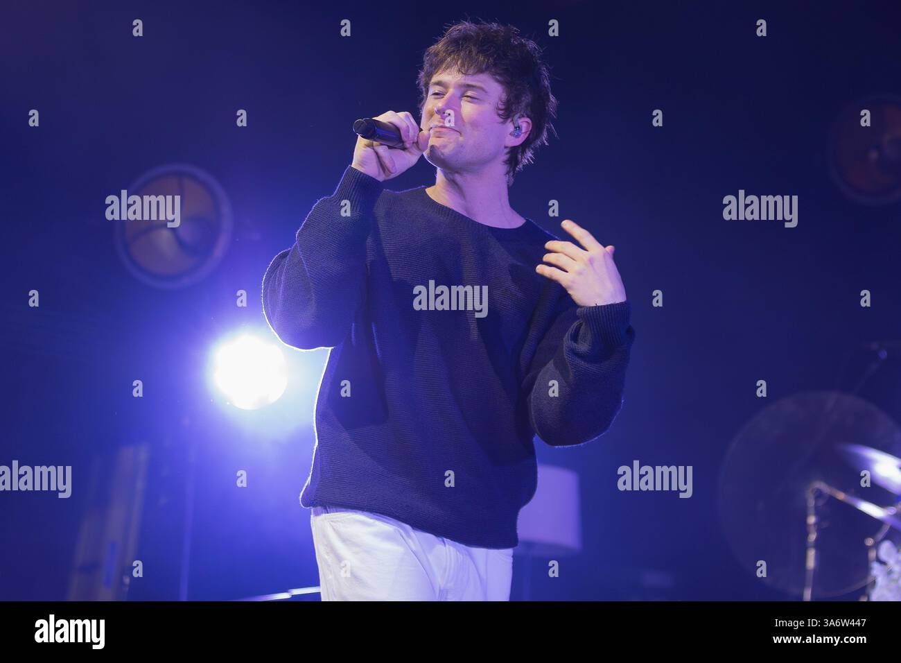 Milano, Italy. 25th Mar, 2025. Alec Benjamin during concert in Milan ...