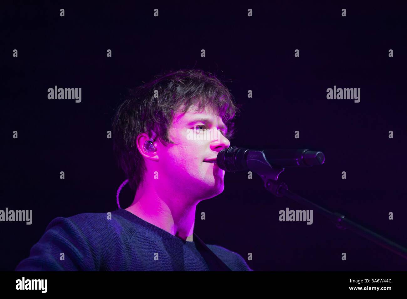 Milano, Italy. 25th Mar, 2025. Alec Benjamin during concert in Milan ...