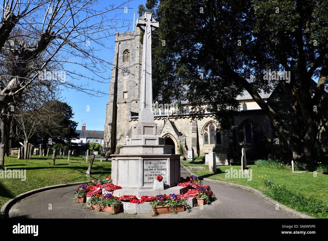 St Giles and St Nicholas Anglican Church in Sidmouth Devon England uk ...