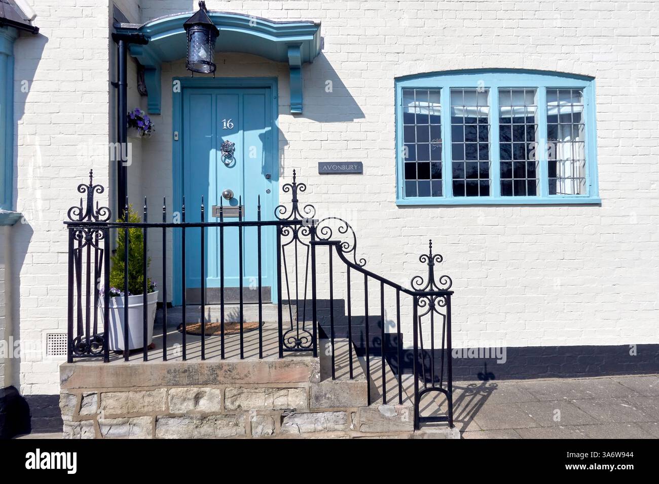 Wrought iron railing, England, UK Stock Photo - Alamy