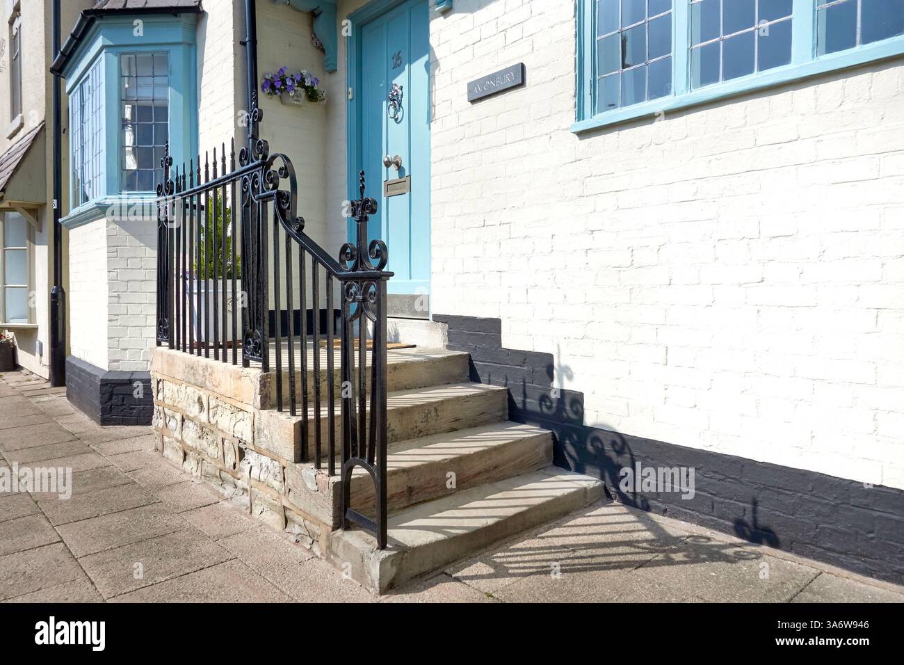 Wrought iron railing, England, UK Stock Photo - Alamy