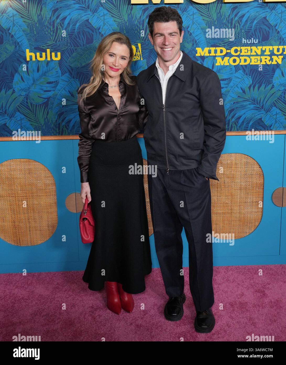 (L-R) Tess Sanchez and Max Greenfield at the Hulu's New Series MID ...