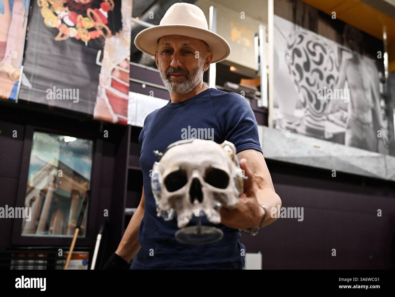 Sydney, Australia. 26th Mar, 2025. Artist Ravi Chand poses for a ...
