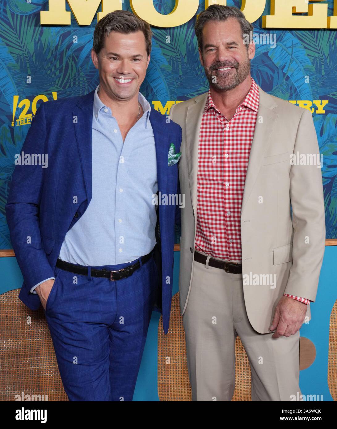 (L-R) Andrew Rannells and Tuc Watkins at the Hulu's New Series MID ...