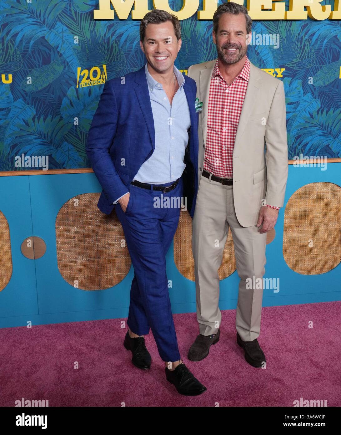 Los Angeles, USA. 25th Mar, 2025. (L-R) Andrew Rannells and Tuc Watkins ...