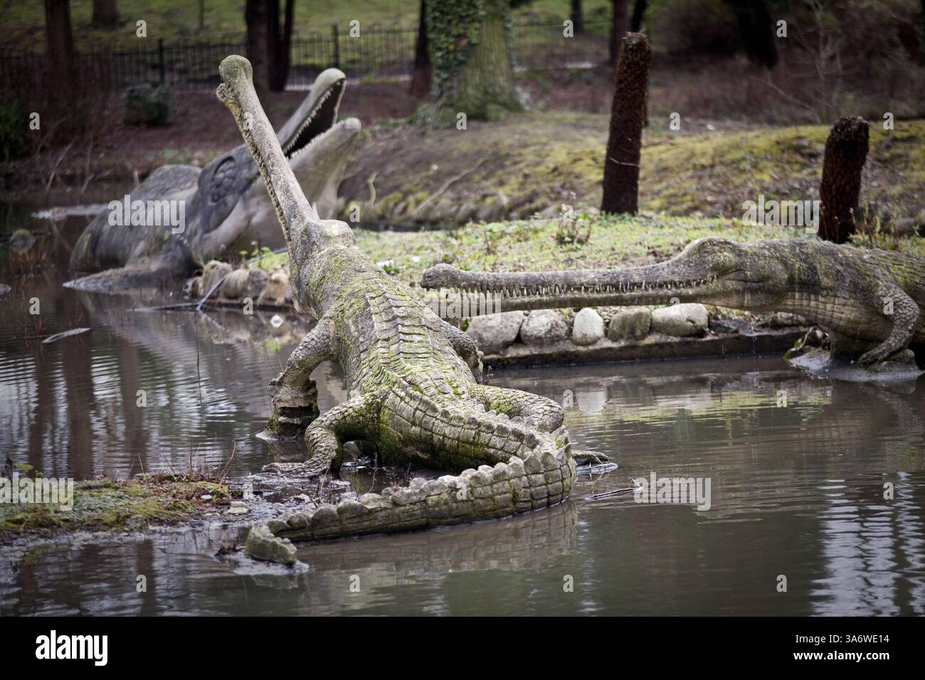Jan. 25, 2015 - London, UK - Victorian dinosaurs - Teleosaurus ...