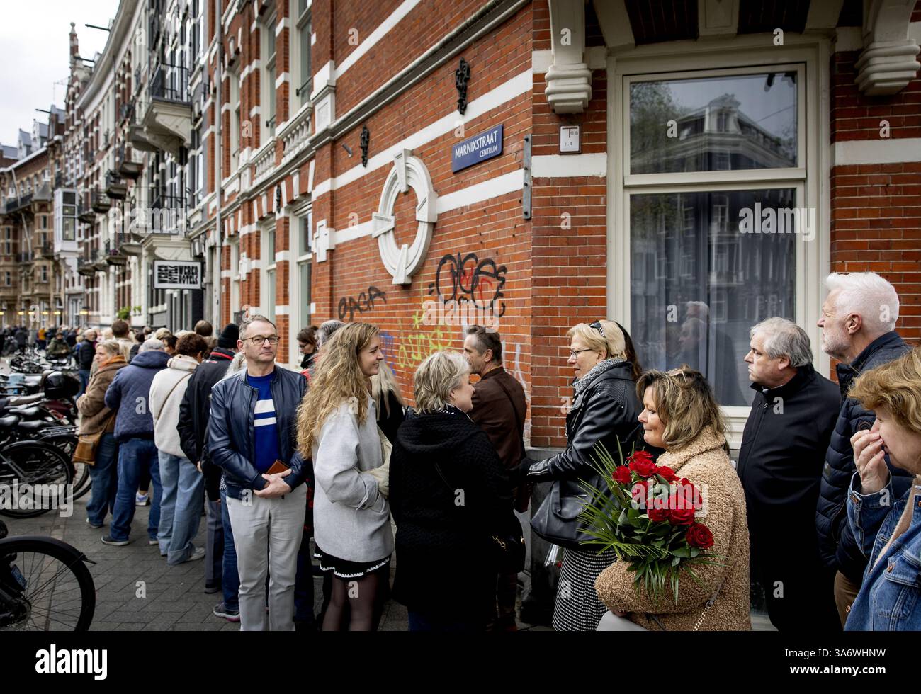 AMSTERDAM - Interested people at the DeLaMar Theater for the farewell ...