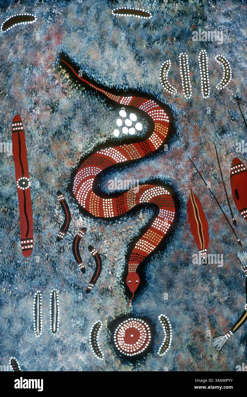 Aboriginal art snake hi-res stock photography and images - Alamy