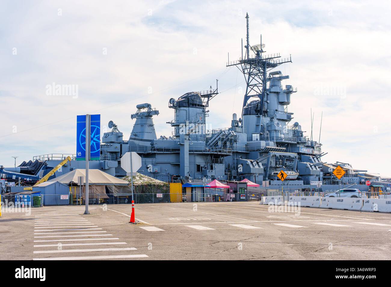 Los Angeles, California - December 25, 2024: USS Iowa BB-61, moored in ...