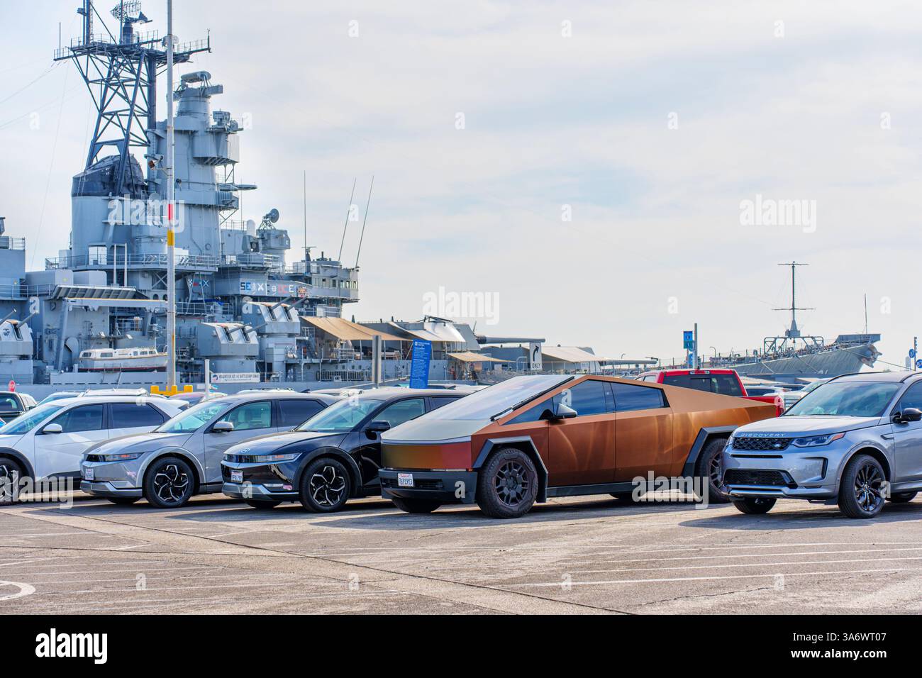 Los Angeles, California - December 25, 2024: Battleship USS Iowa BB-61 ...