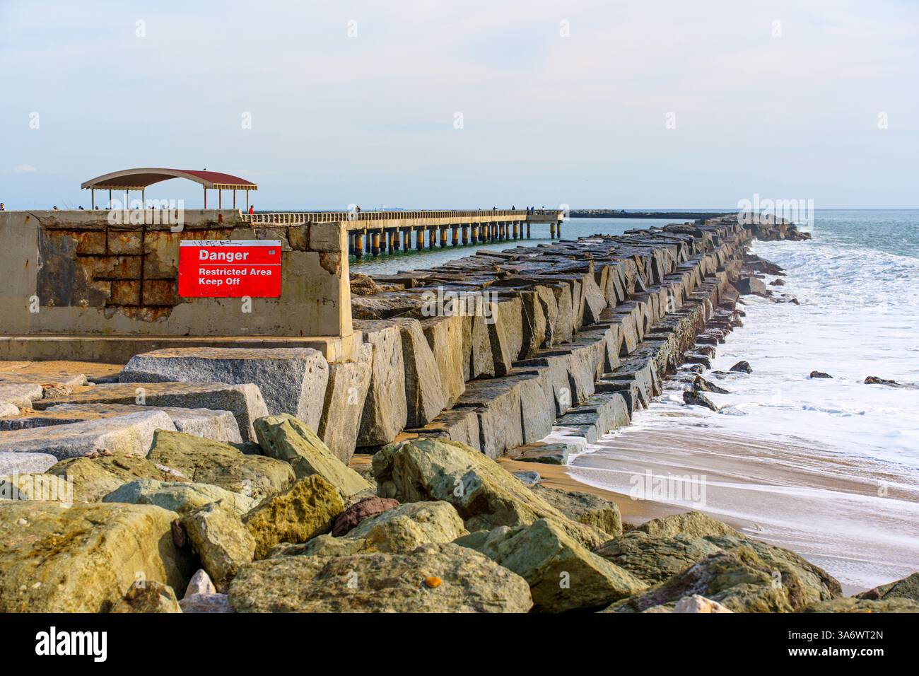 Los Angeles, California - December 26, 2024: Warning sign stating ...