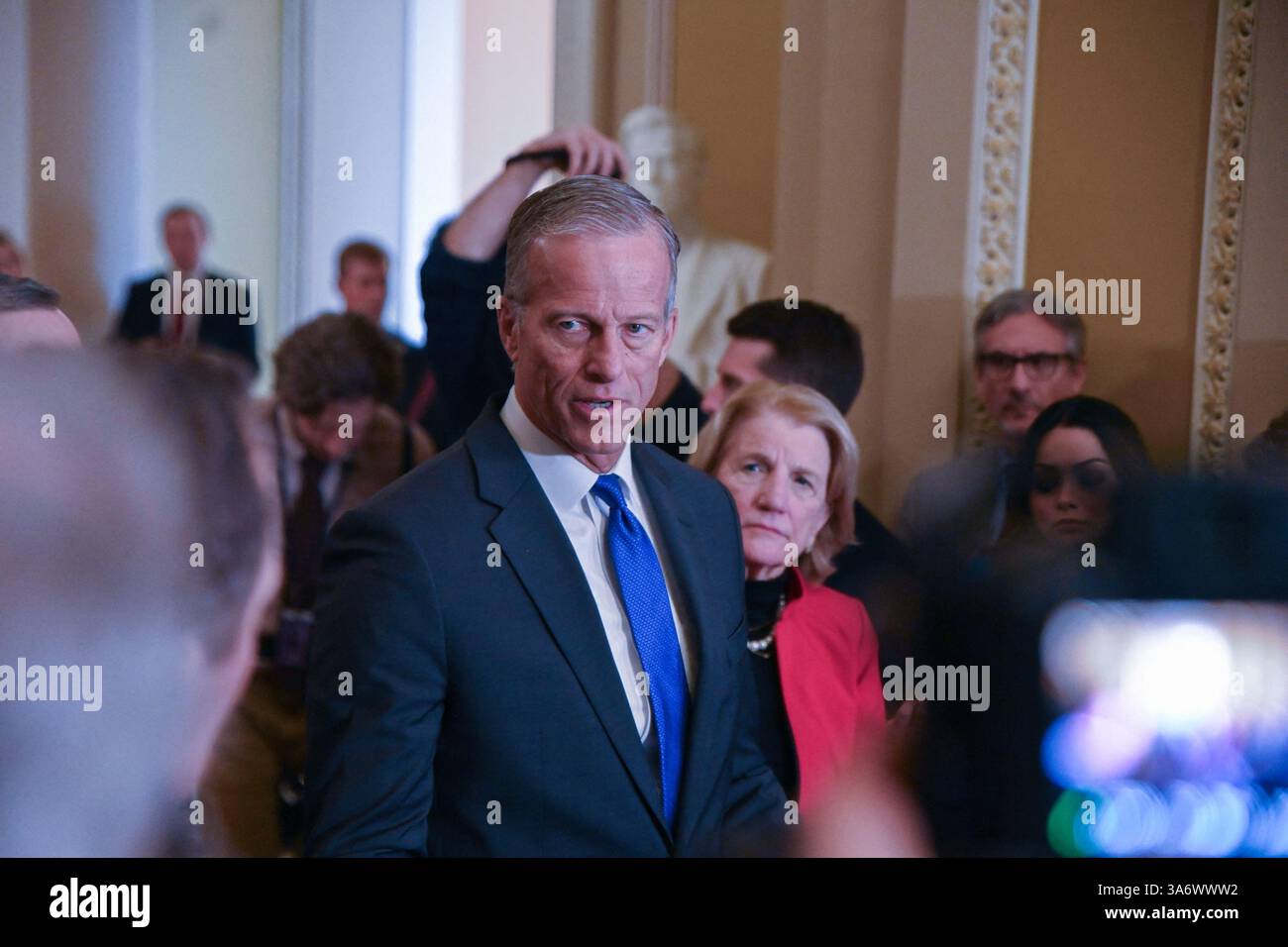 United States Senate Majority Leader John Thune (Republican of South ...