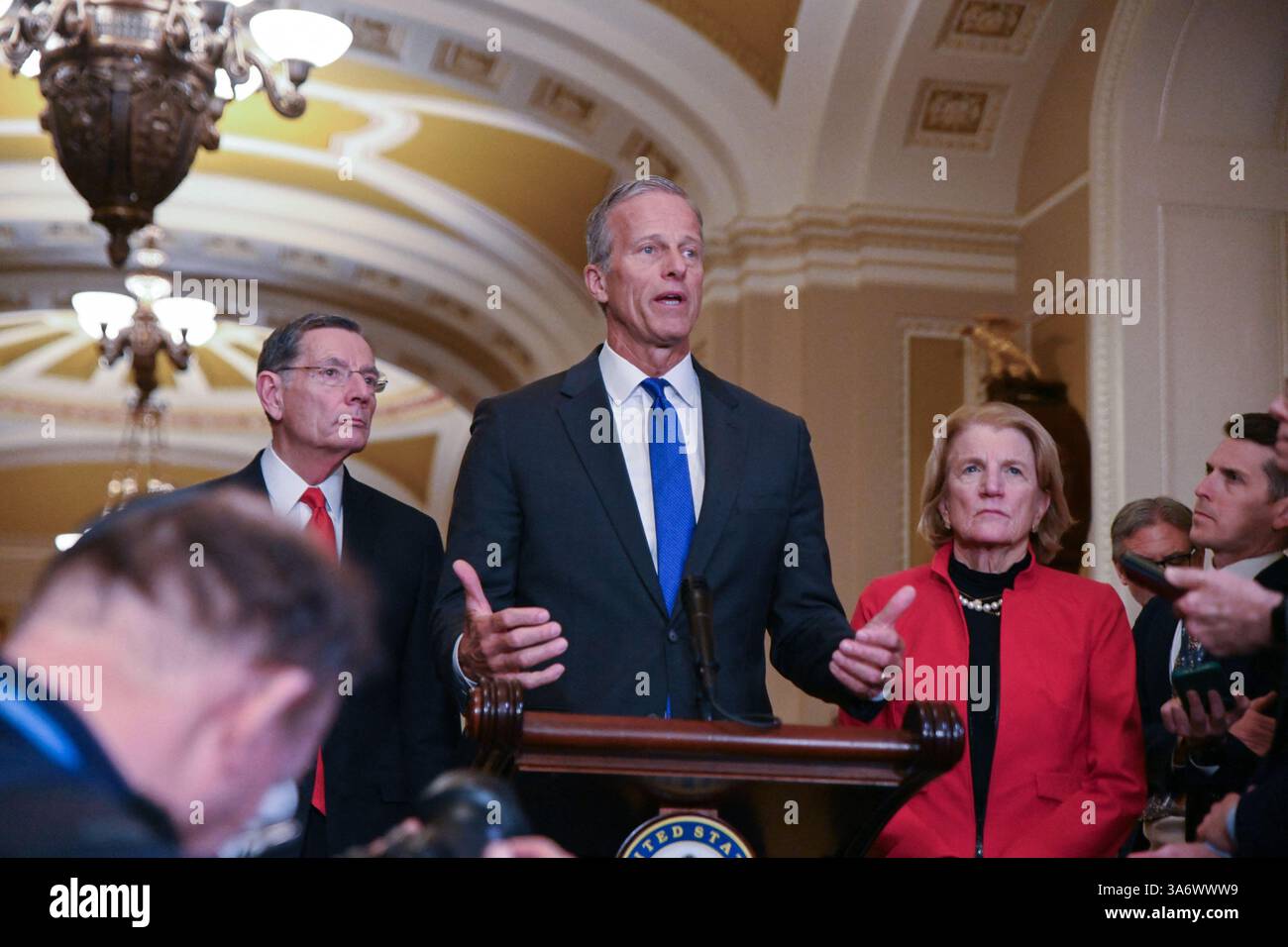 United States Senate Majority Leader John Thune (Republican of South ...