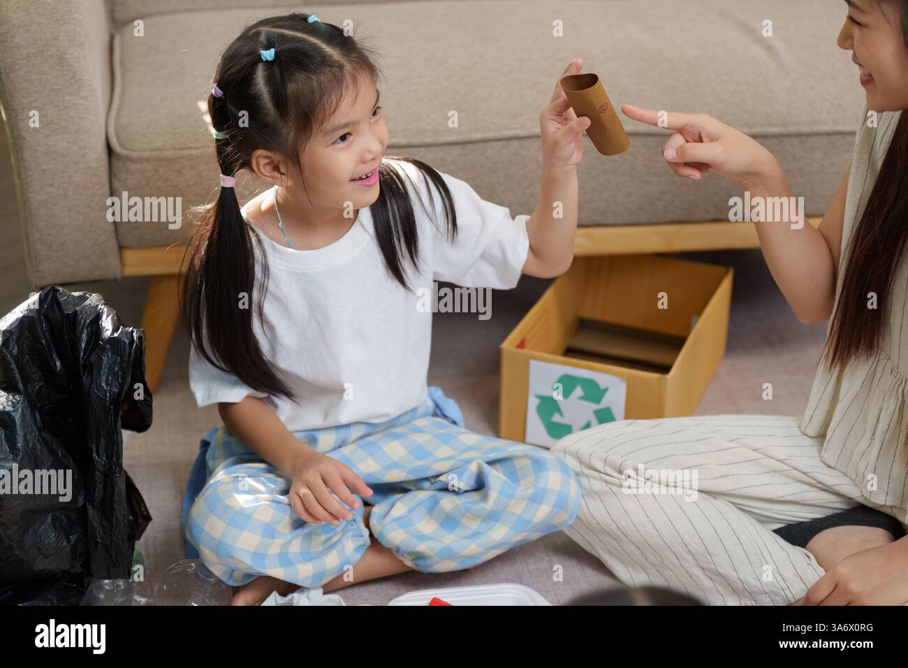 Children Environmental Crafts and Upcycling. Kids explore the world of ...