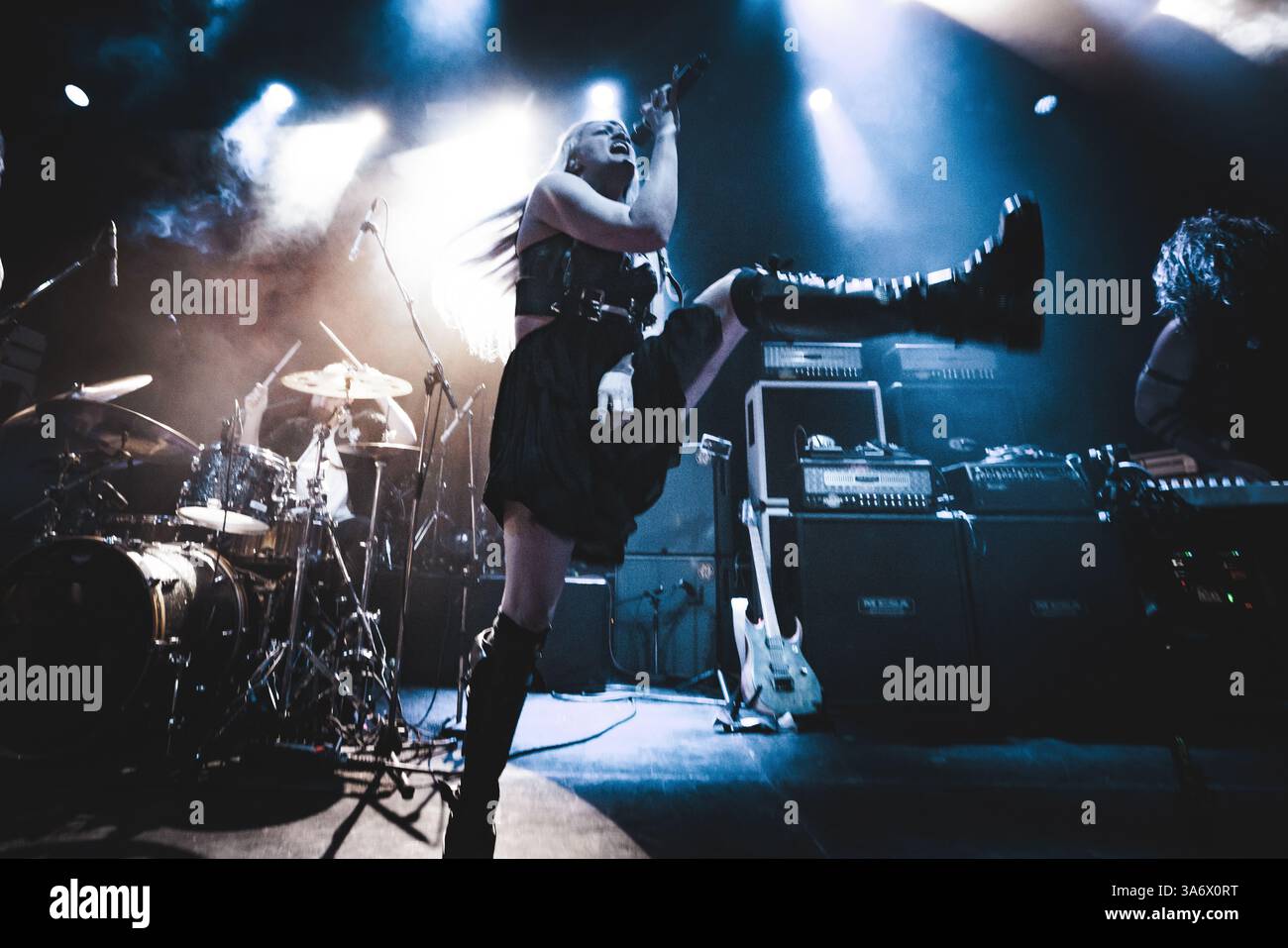 Copenhagen, Denmark. 25th, March 2025. The American band LYLVC performs a live concert at Amager ...