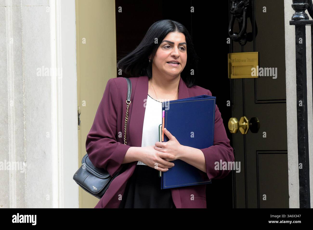 London, UK. 26th Mar, 2025. Shabana Mahmood Justice Secretary Leaves ...