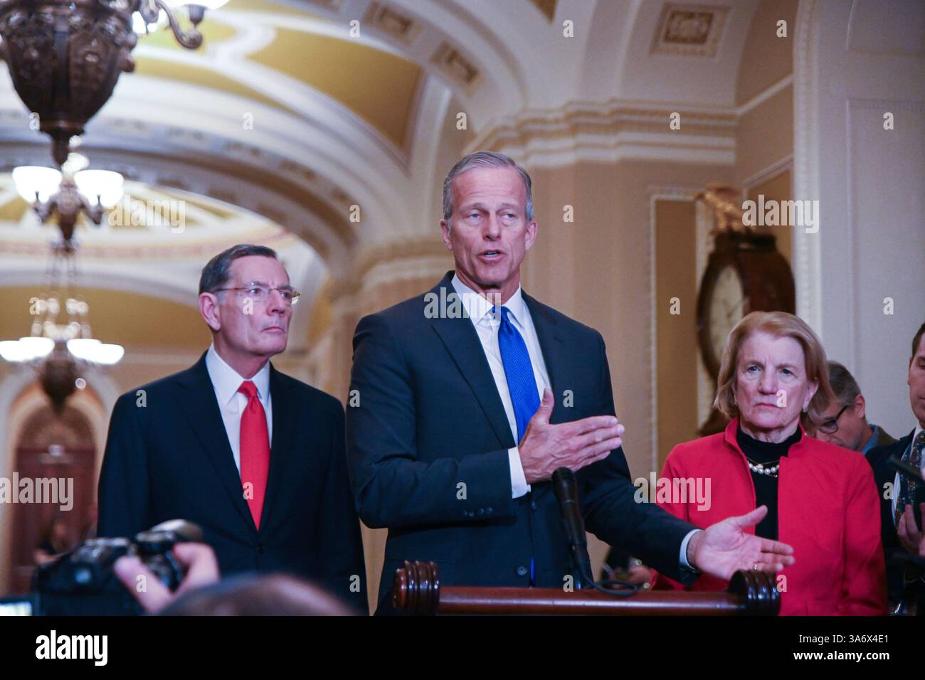 United States Senate Majority Leader John Thune (Republican of South ...