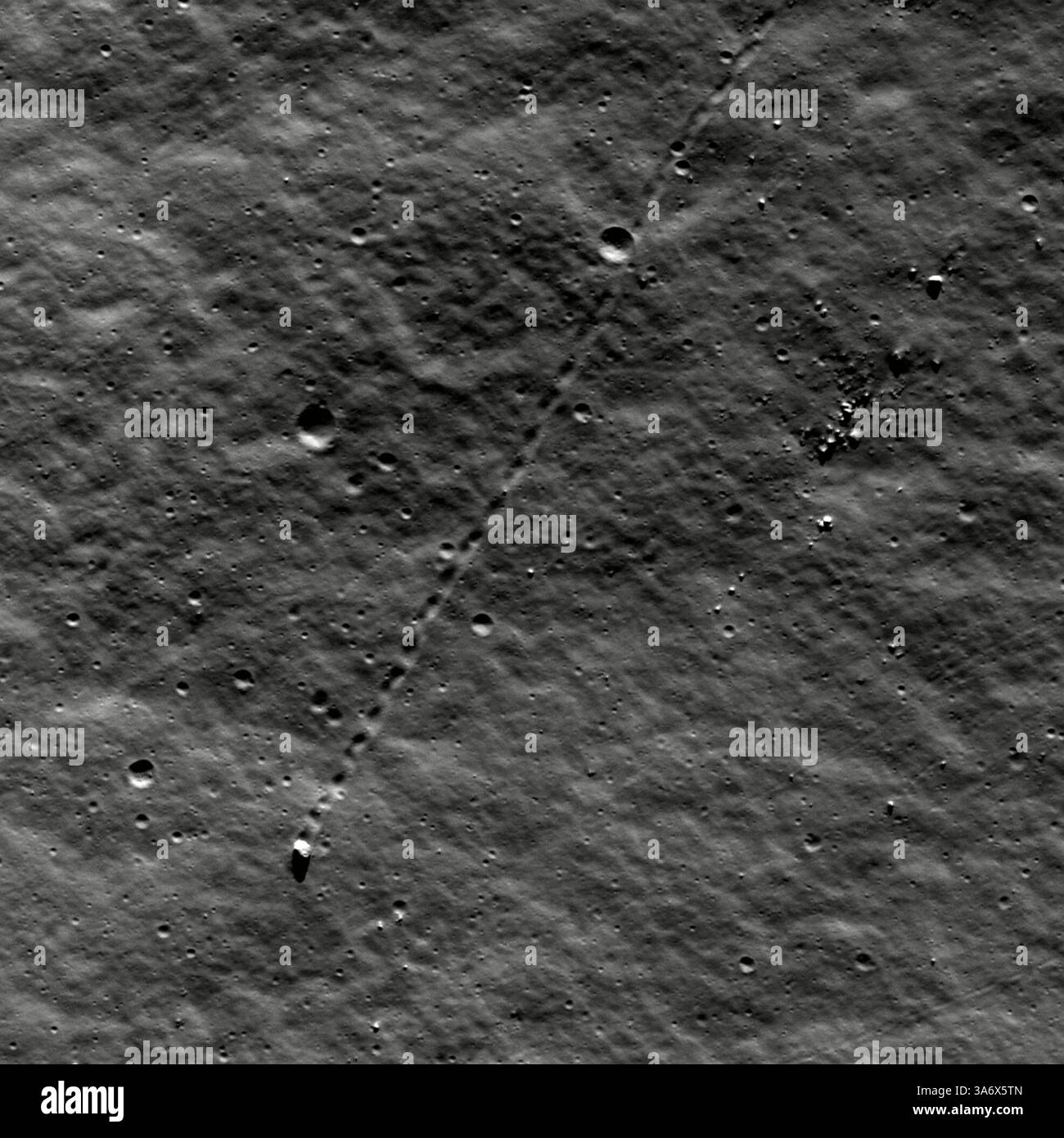 Feb. 14, 2012 - Large moon boulder estimated to have rolled across the ...